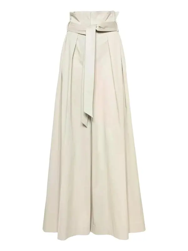 Moschino Belted Wide-leg Trousers - Neutrals