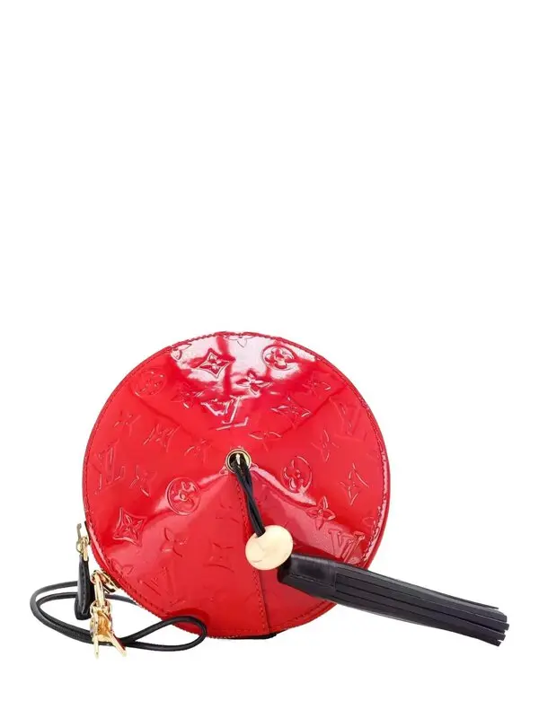 LOUIS VUITTON Toupie Handbag Vernis Clutch Bag - Red