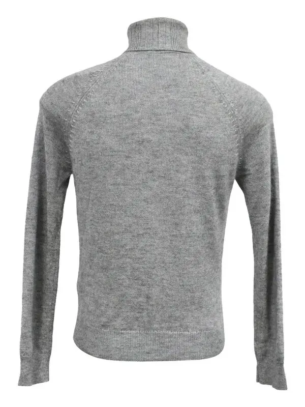 Saint Laurent Knitted Turtleneck Sweater - Grey