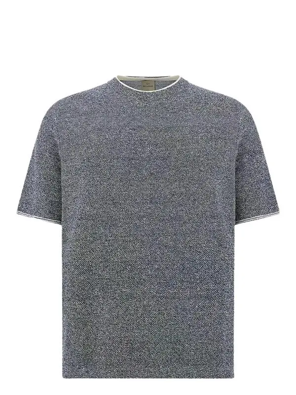 Paul & Shark Mélange-effect T-shirt - Blue