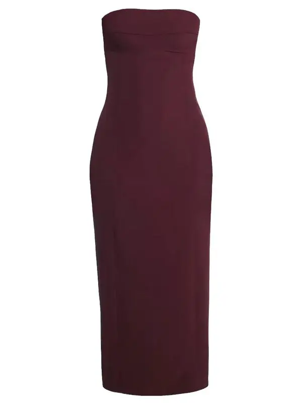 AXEL 113 Margot Strapless Midi Dress - Red