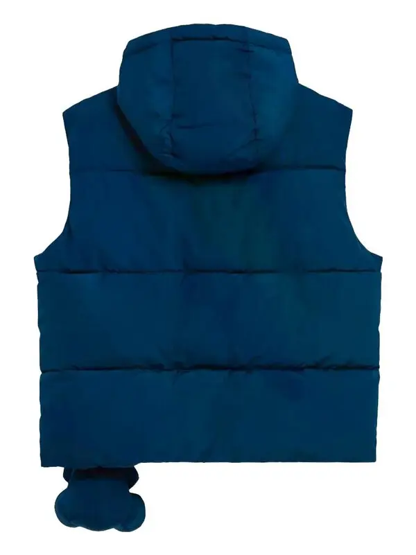 BARROW Hooded Puffer Gilet - Blue