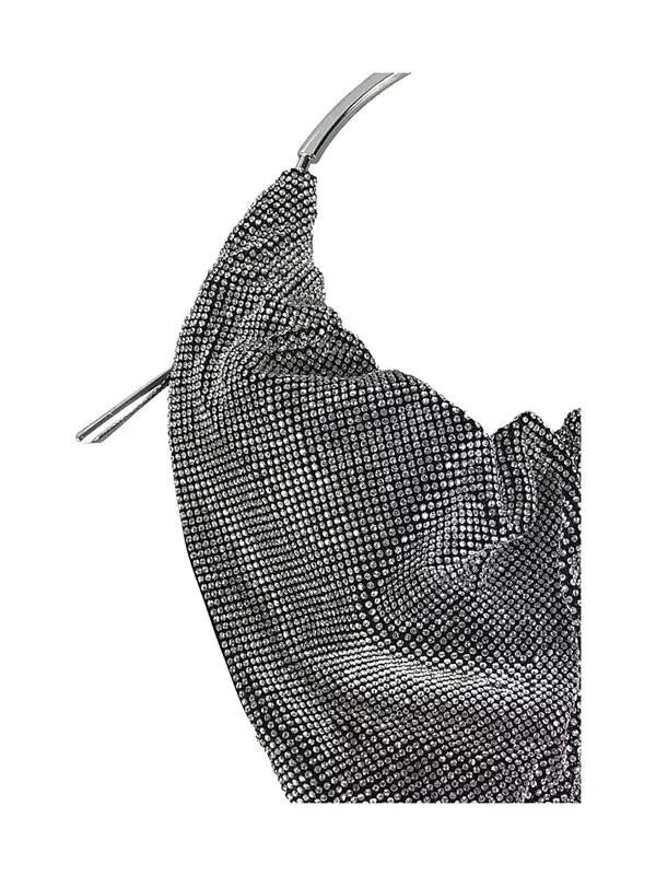 Benedetta Bruzziches Metal Handle Satchel - Silver