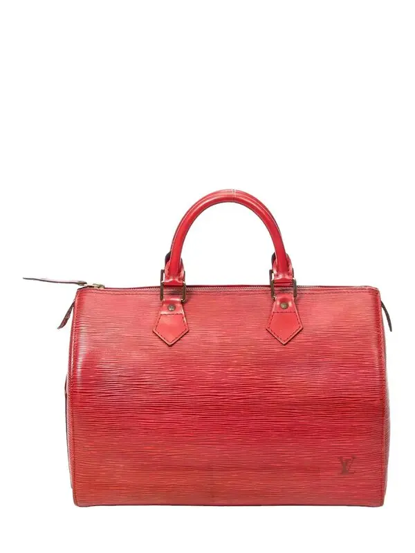 LOUIS VUITTON 1993 30 Speedy Tote Bag - Red