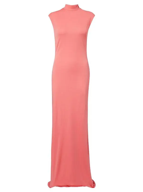 TOM FORD Asymmetrical Crepe Jersey Gown - Pink