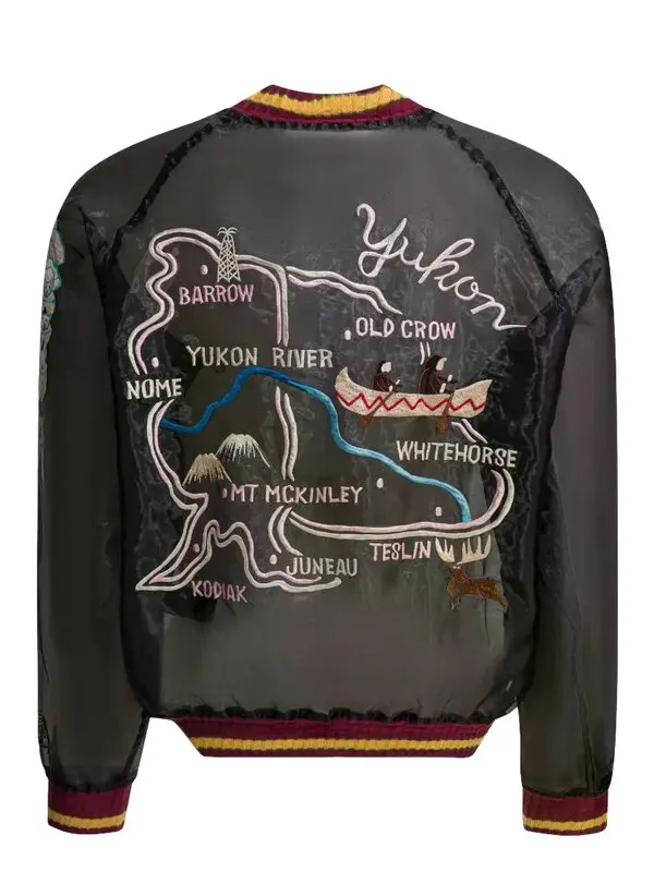 Kapital Embroidery Zip Coat - Black