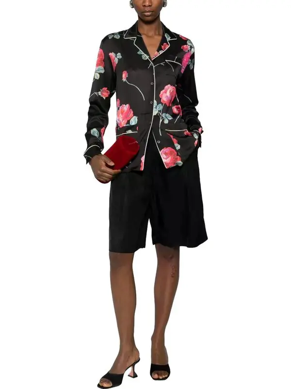 N°21 Floral Print Shirt - Black