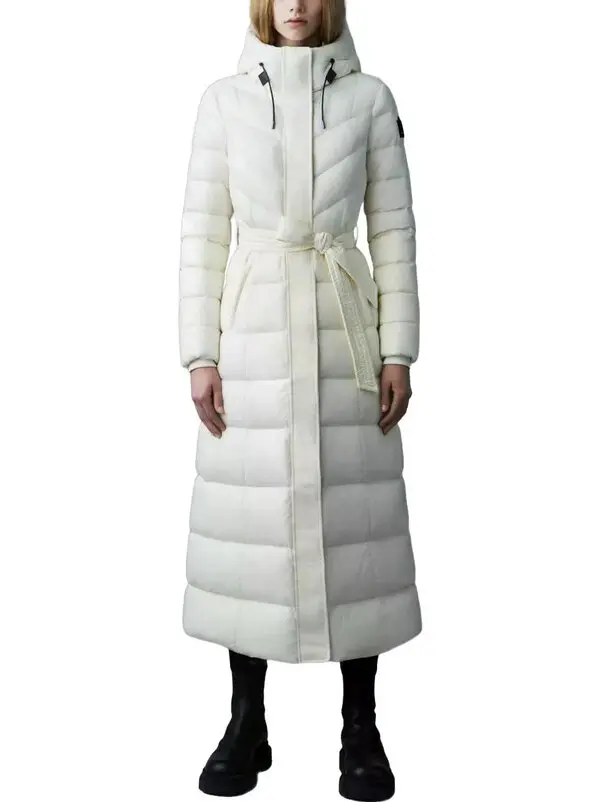 Mackage Canila-r Hooded Belted Jacket - Neutrals