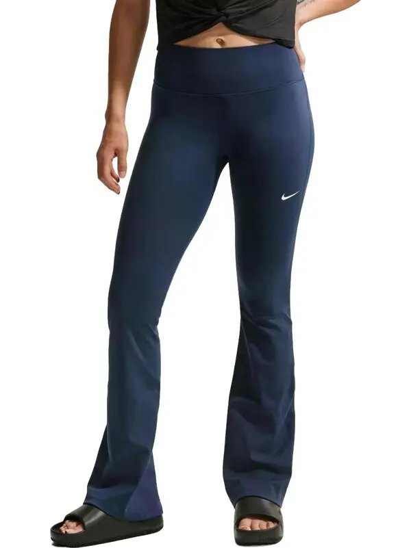 Nike High-waisted Logo-detail Leggings - Blue