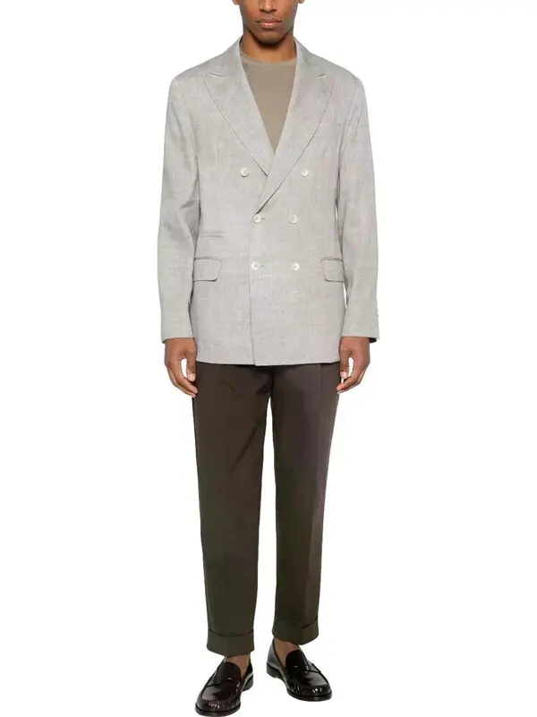PT TORINO Pleated Cuffed Trousers - Brown