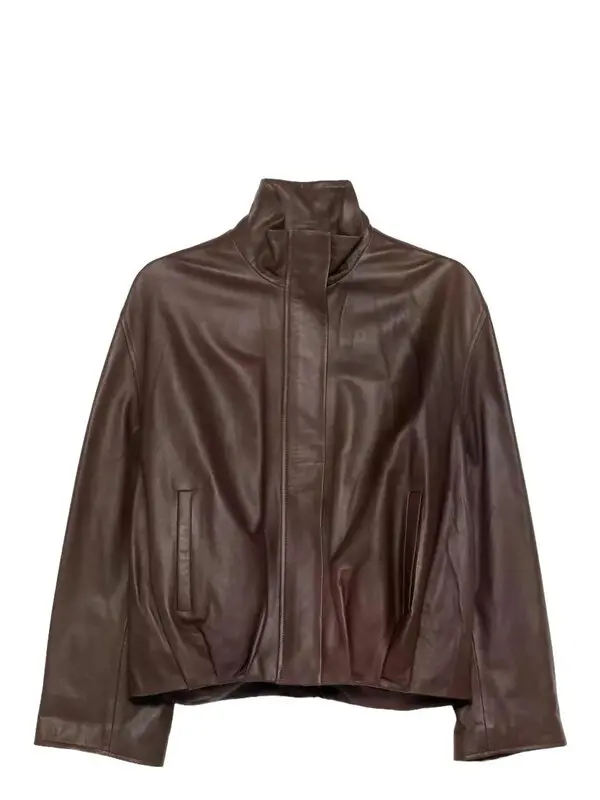 ARMA Dahila Funnel-neck Jacket - Brown
