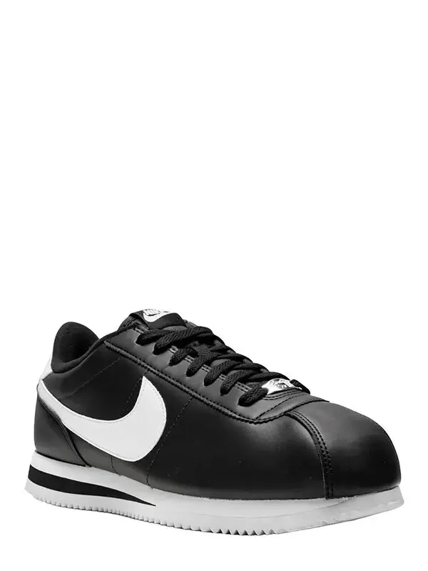 Nike Cortez Basic Leather Sneakers - Black