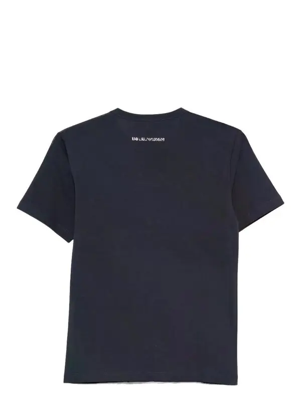 Emporio Armani Embroidered Logo T-shirt - Blue