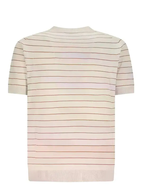 LARDINI Striped T-shirt - Neutrals