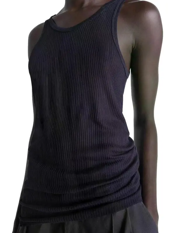 LEMAIRE Ribbed Knit Tank Top - Blue