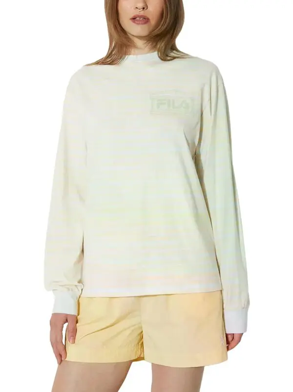 FILA Striped Long-sleeves T-shirt - White