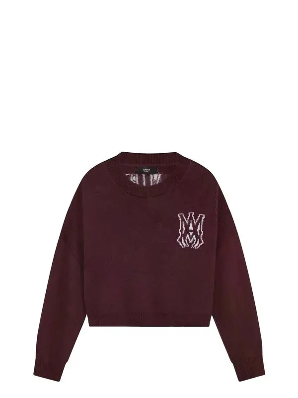 Amiri Ma Icon Crew Neck Sweater - Red