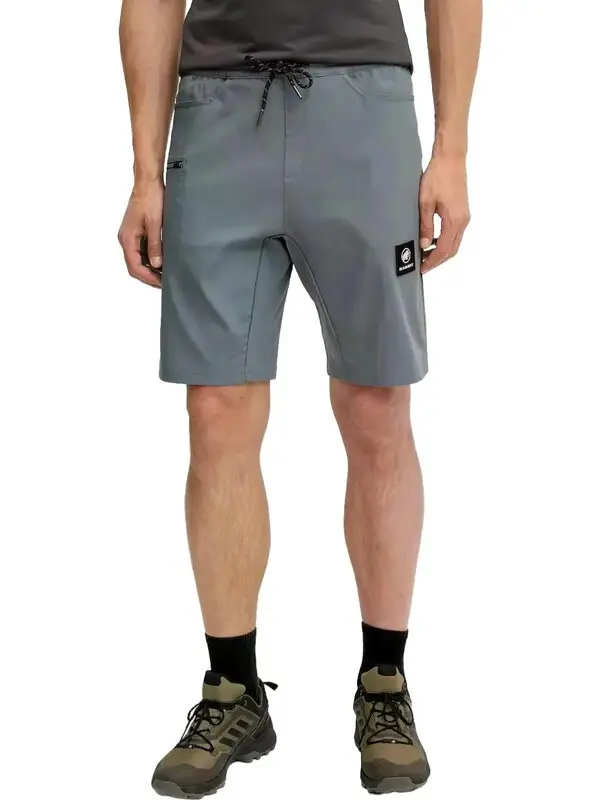 MAMMUT Zip Pocket Shorts With Drawstring Waist - Grey