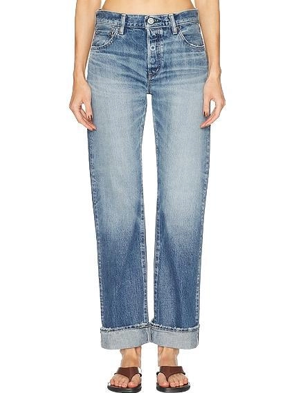 Moussy Vintage Deltona Straight Jeans - Blue