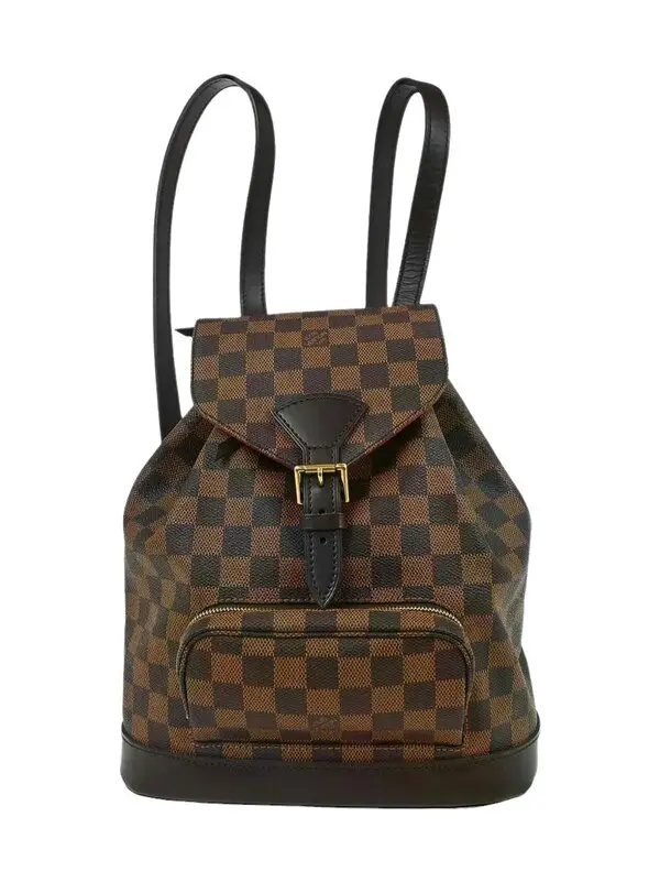 LOUIS VUITTON Monogram Ebène Canvas Montsouris Mm Backpack - Brown