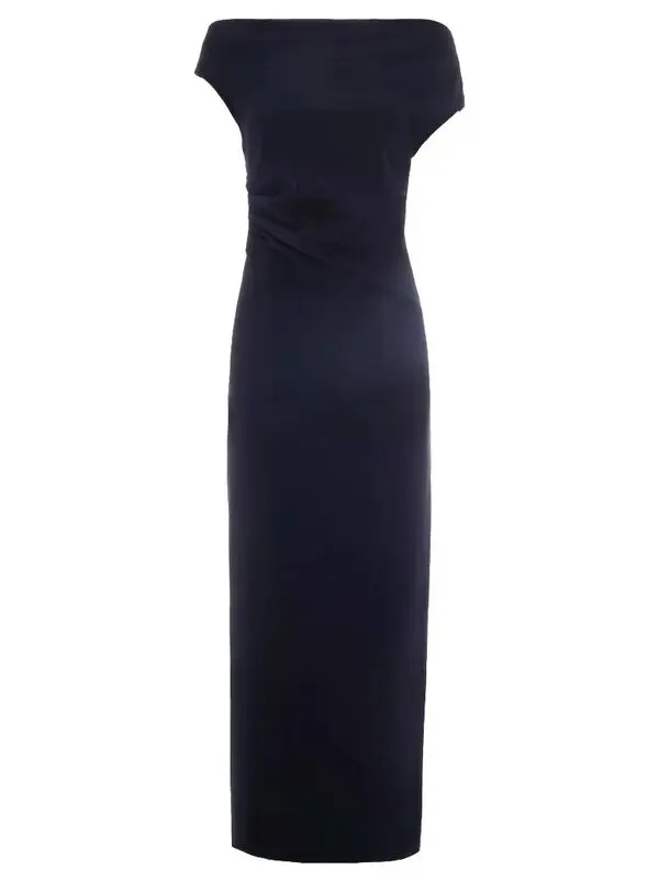 P.a.r.o.s.h Off-shoulder Maxi Dress - Blue