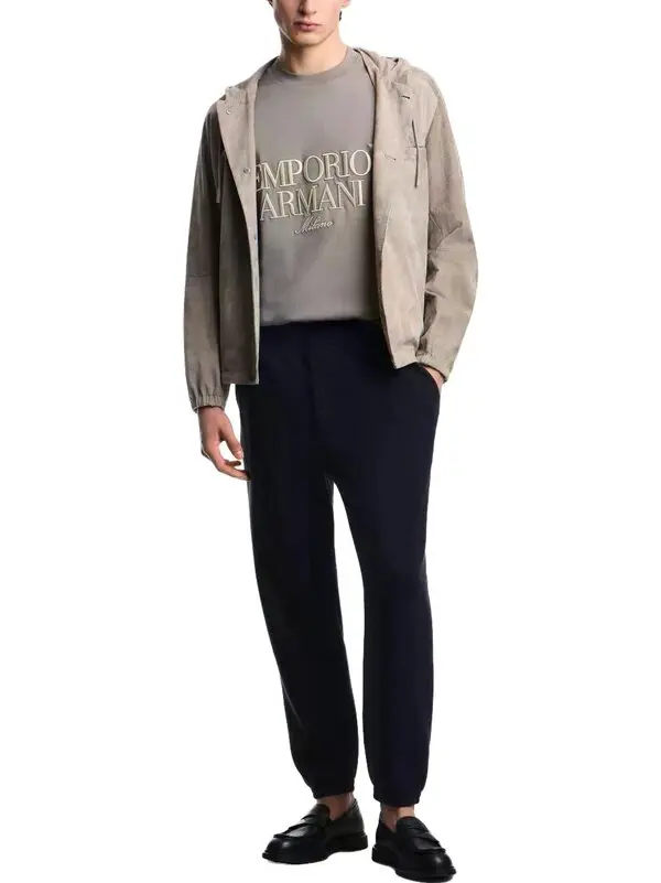 Emporio Armani Embroidered T-shirt - Grey