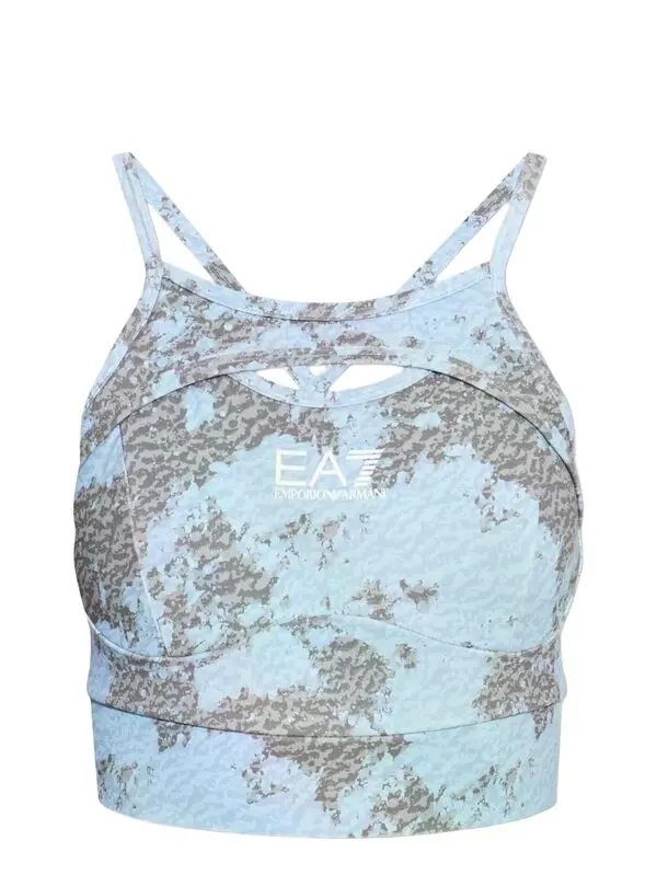EA7 Sleeveless Crop Top - Blue
