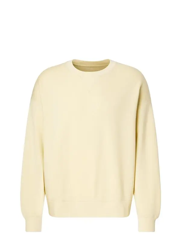 Visvim Jumbo Wool And Cotton Sweatshirt - Yellow