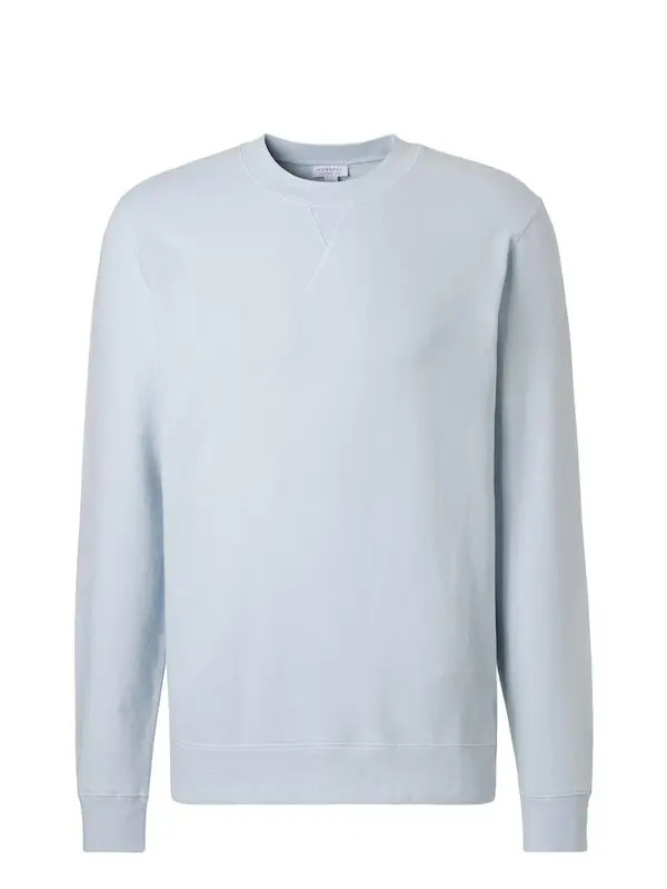 Sunspel Cotton Sweatshirt - Blue