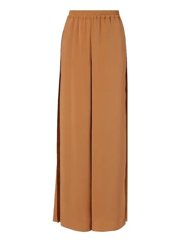 Max Mara Crepe Wide-leg Pants - Beige