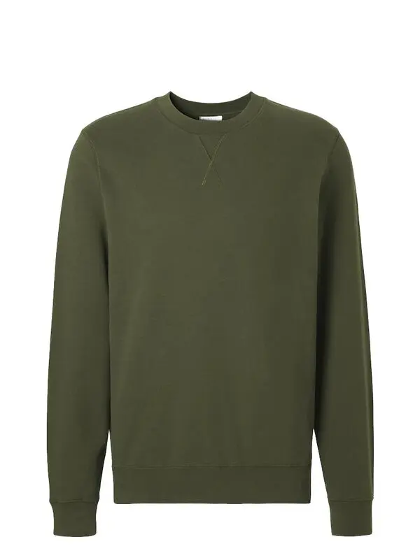 Sunspel Cotton Sweatshirt - Green