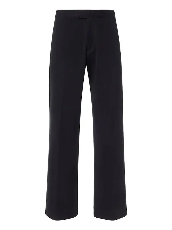 TOM FORD Cotton Drill Wide-leg Pants - Black