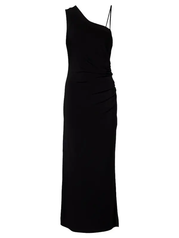 Max Mara Fiabe One-shoulder Midi Dress - Black