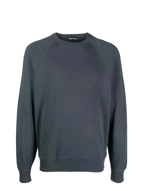 TOM FORD Crewneck Long-sleeve Jumper - Blue