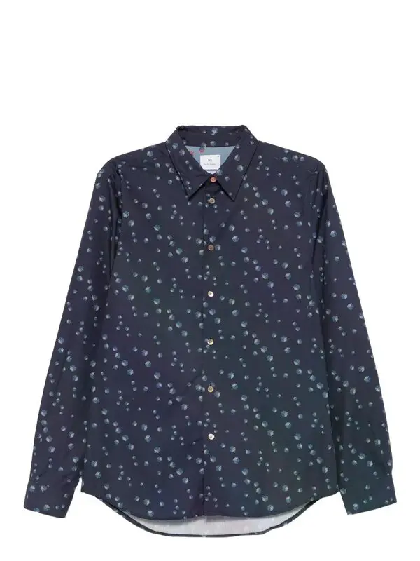 Paul Smith Patterned Shirt - Blue