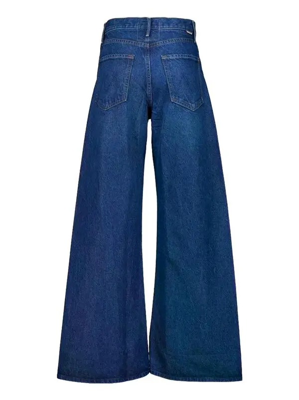 MOTHER Wide-leg Paneled Jeans - Blue
