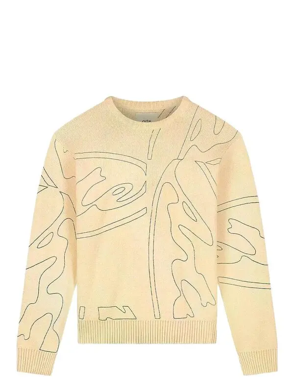 ARTE ANTWERP Crew Neck Long-sleeve Sweater - Neutrals