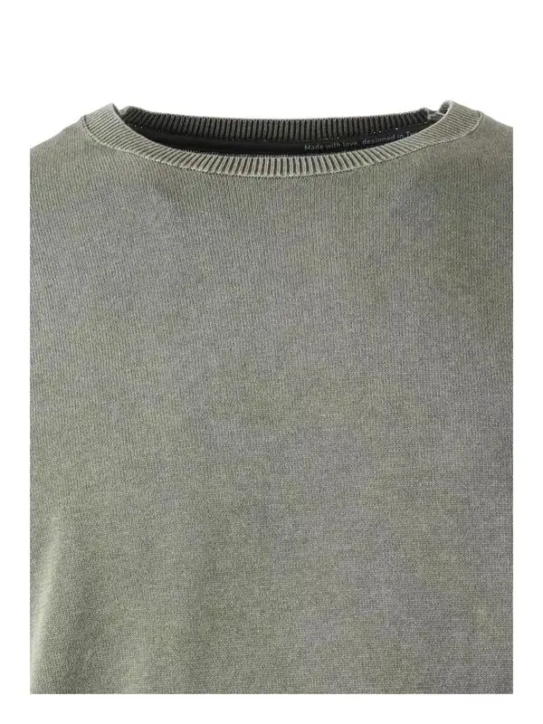 RRD Crew Neck Ribbed Sweater - Grey