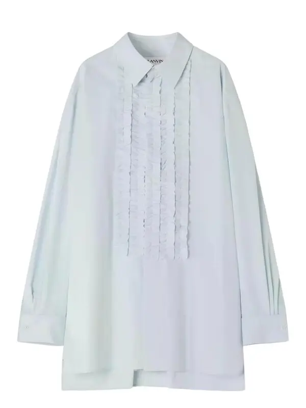 LANVIN Ruffled Shirt - Blue
