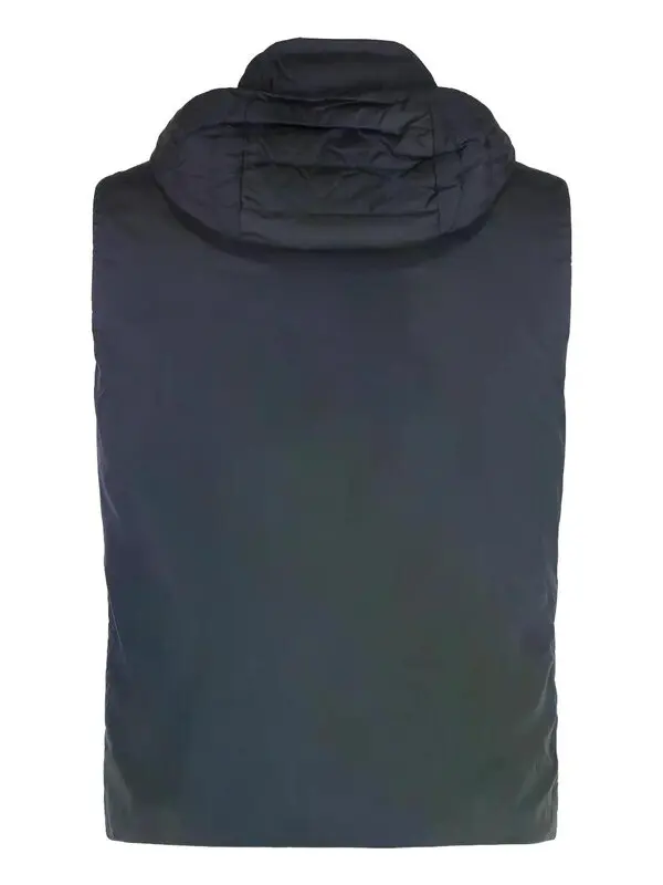MOORER Hooded Padded Gilet - Blue