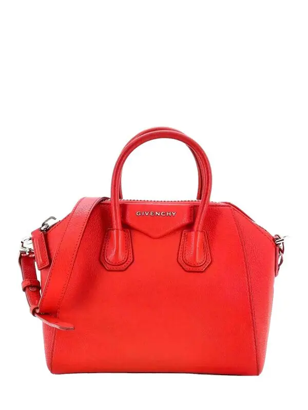 Givenchy Antigona Bag Leather Mini Crossbody Bag - Red