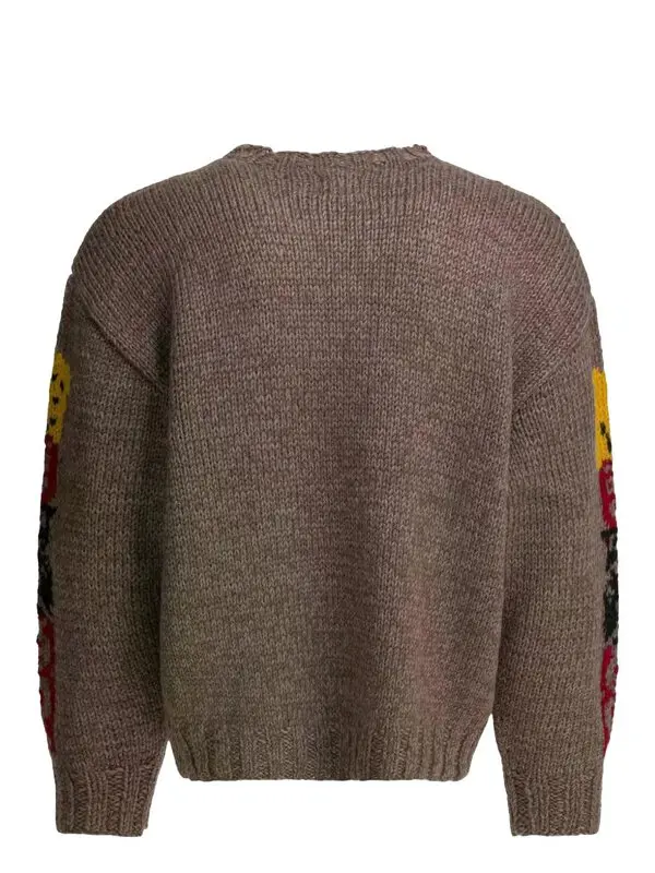Kapital Intarsia Totem Pullover - Brown