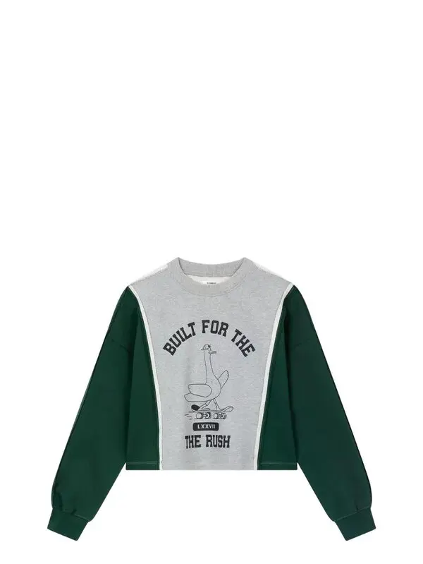 STUDIO TOMBOY Printed Long Sleeve Sweatshirt - Grey