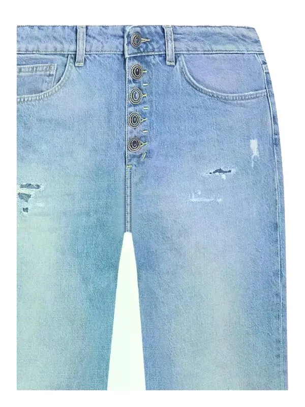 DONDUP Belt-loop Buttoned Jeans - Blue