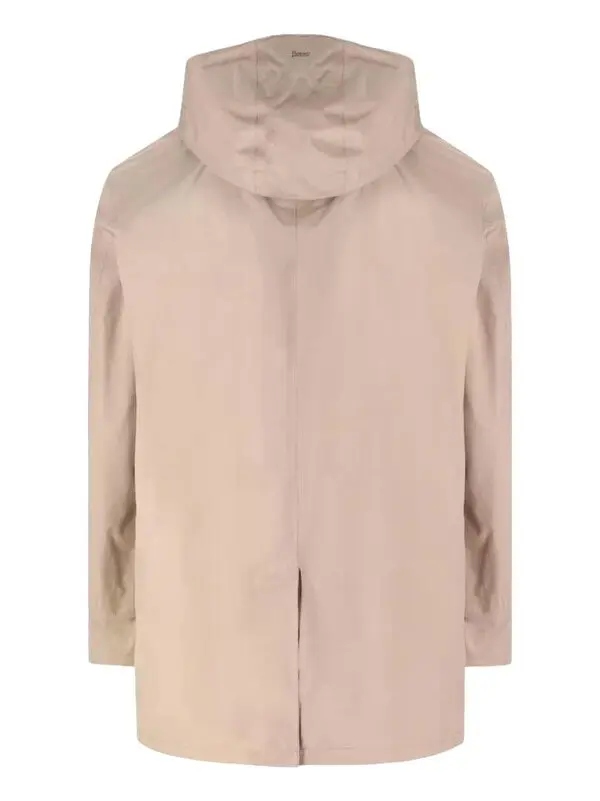 Herno Windstopper Hooded Raincoat - Neutrals