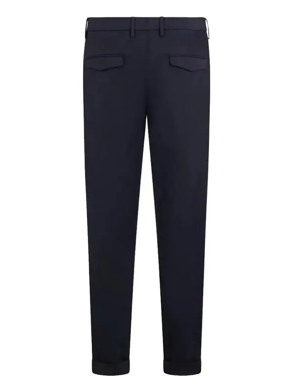MOORER Cuffed Trousers - Blue