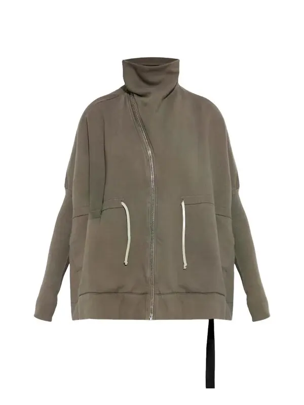 Rick Owens Zip Cotton Sweater - Grey