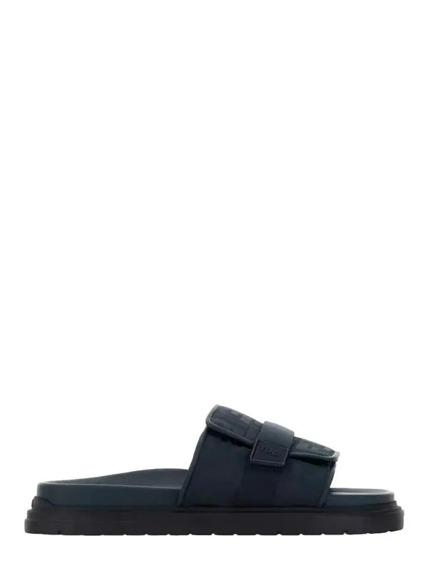 Fendi Logo Pattern Sandals - Blue