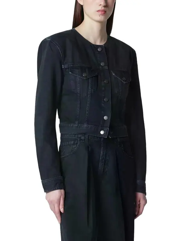 HAIKURE Shirley Bull 44 Buttoned Cropped Jacket - Grey