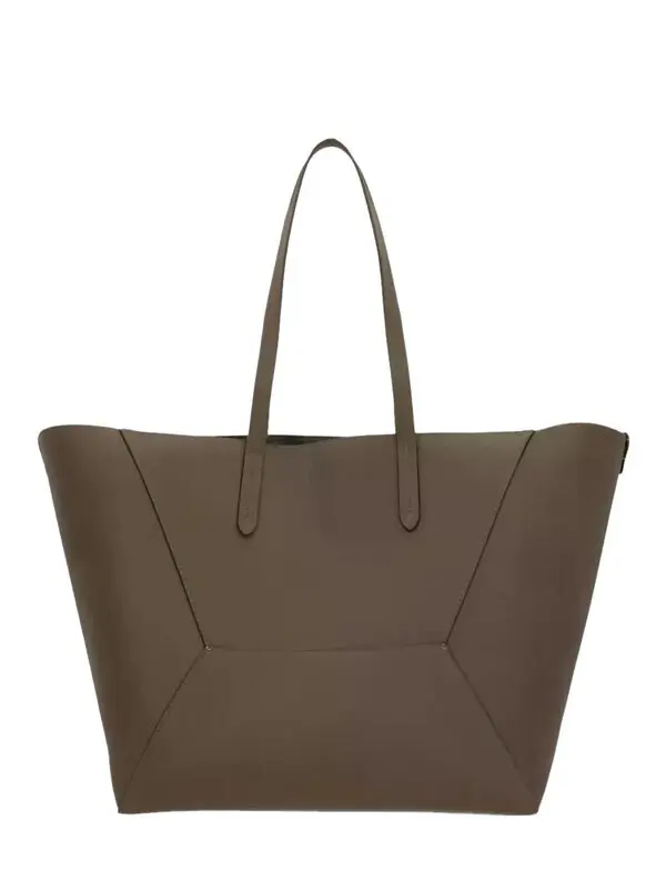 Brunello Cucinelli Geometric Paneled Tote Bag - Brown